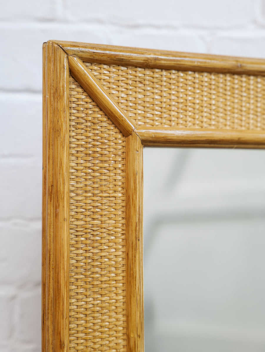 Large Rectangular Bamboo Mirror – Vantage Living