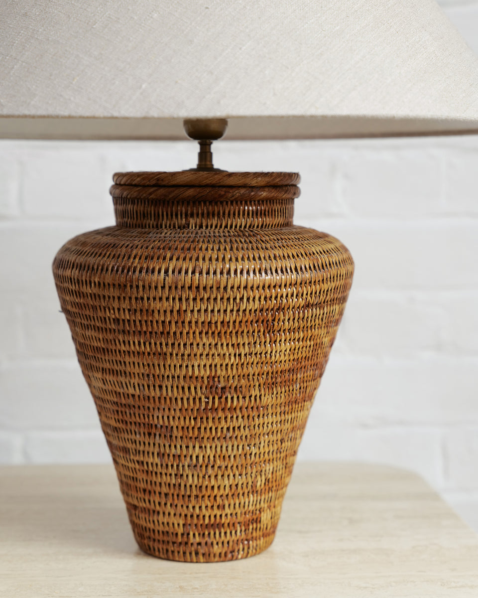Rattan Table Lamp Base – Vantage Living
