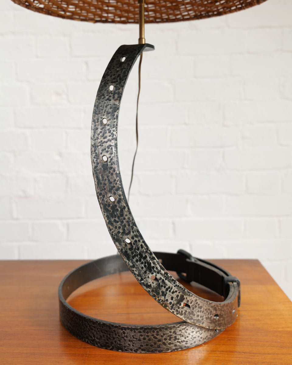 1950S FORGED IRON BELT LAMP – Vantage Living