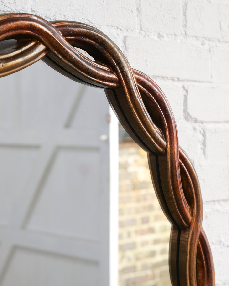 Open Weave Pattern Italian Mirror – Vantage Living