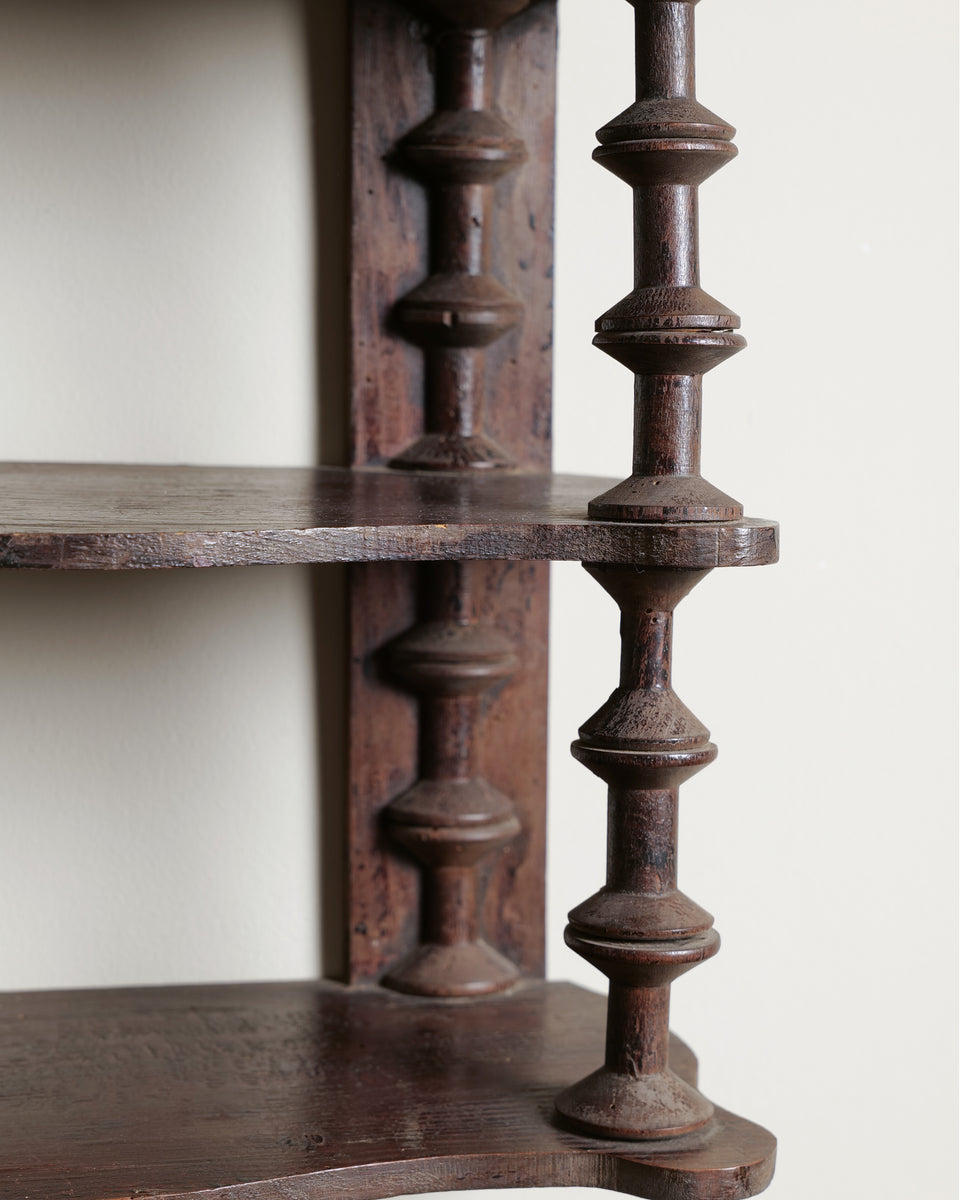 French Folk Art Spindle Shelving – Vantage Living