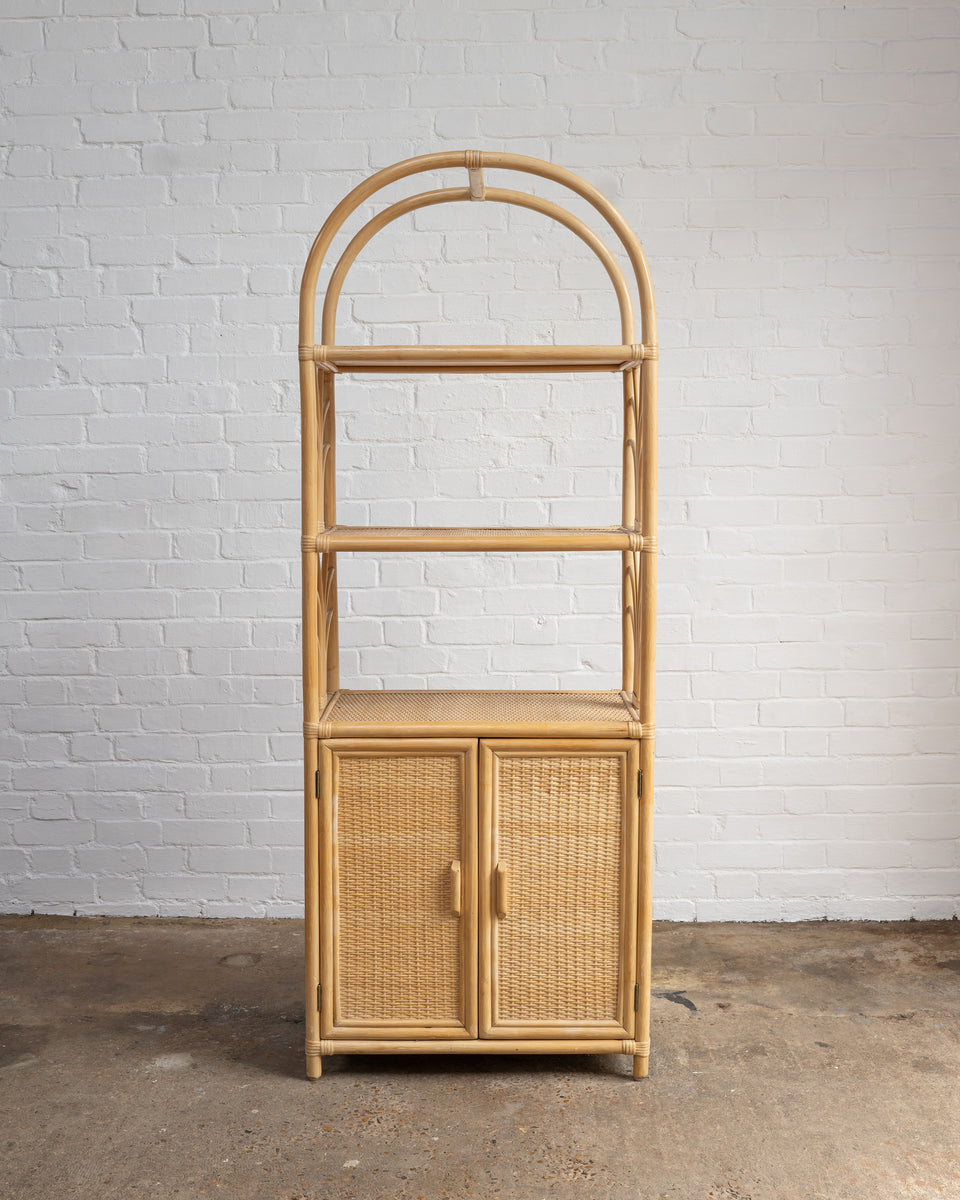 Rattan Floor Standing Shelving Unit – Vantage Living