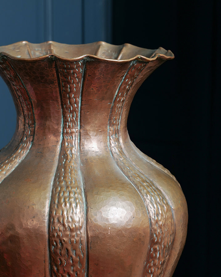 Large Hammered Copper Vase – Vantage Living