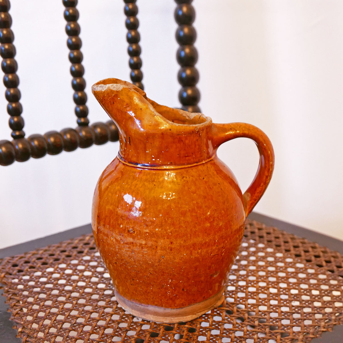 19th Century Rustic Glazed French Jug – Vantage Living