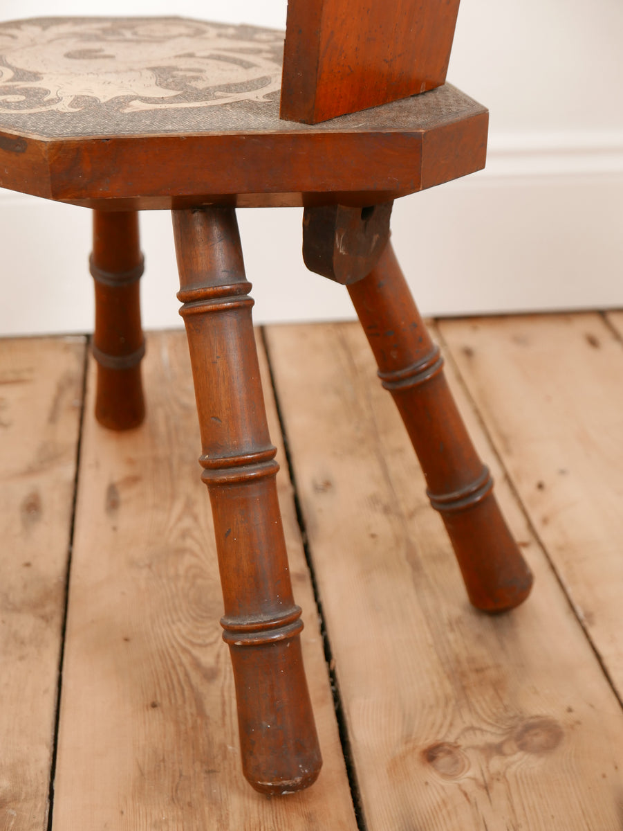 Antique Welsh Spinners Chair With Faux Bamboo Legs – Vantage Living